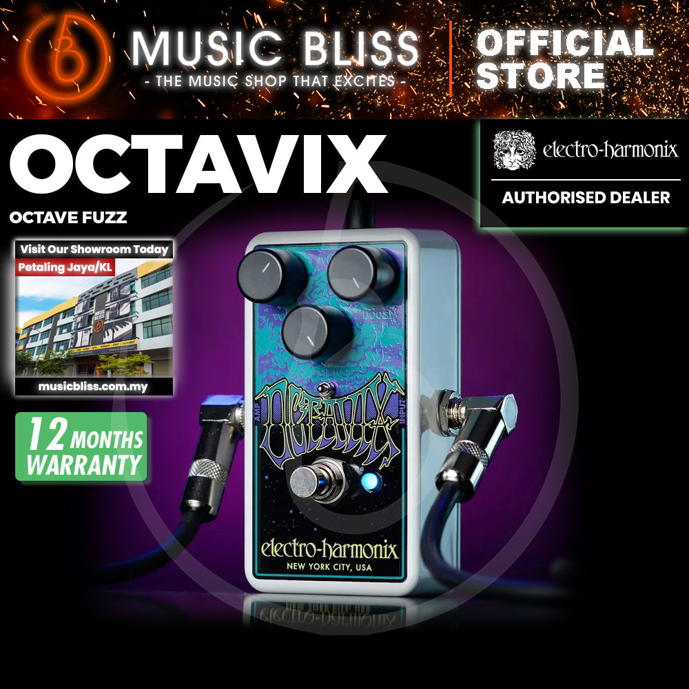 Electro Harmonix Octavix Fuzz / Octave Up Guitar Effects Pedal (Electro ...