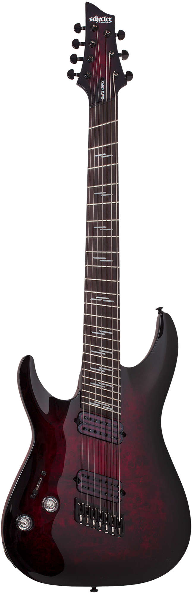 Schecter Omen Elite-7 MS Left-Handed Electric Guitar - Black Cherry ...