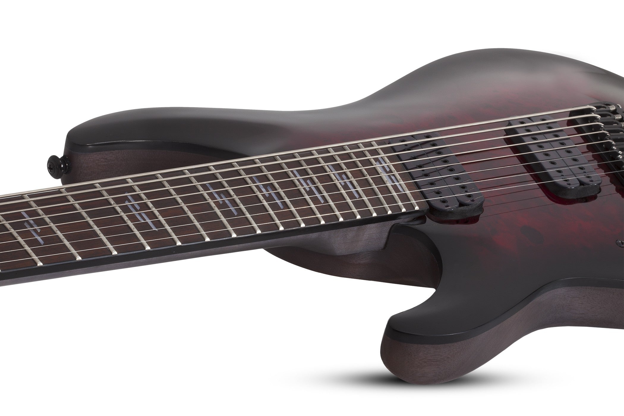 Schecter Omen Elite-8 MS Left-Handed Electric Guitar - Black Cherry ...