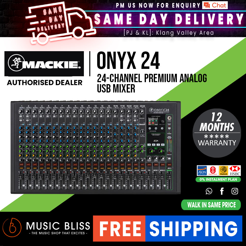 Mackie Onyx24 24-channel Analog Mixer with Multi-Track USB | Music ...