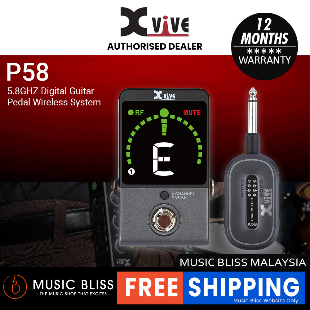 Xvive P58 5.8GHZ Digital Guitar Pedal Wireless System | Music Bliss ...