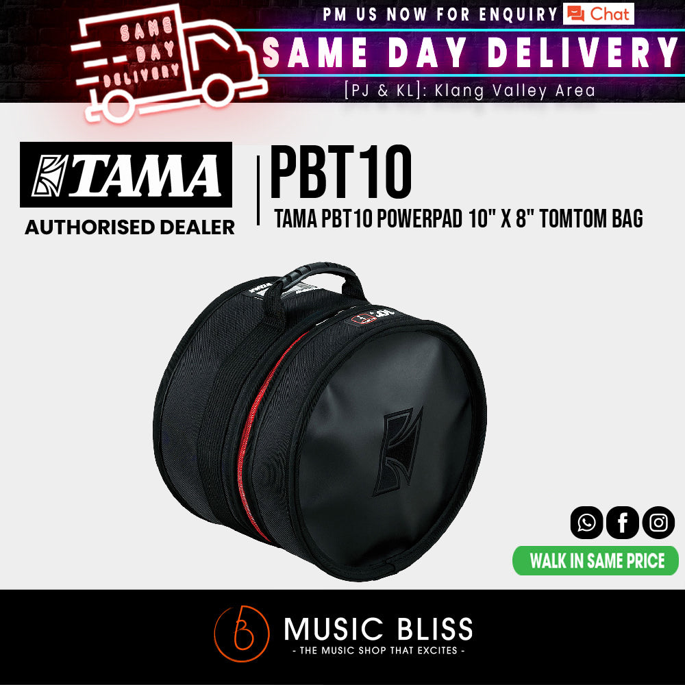 Tama PBT10 Powerpad 10" x 8" TomTom Bag | Music Bliss Malaysia