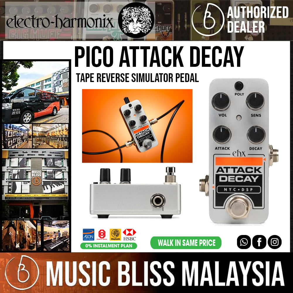 Electro Harmonix Pico Attack Decay Tape Reverse Simulator Pedal ...
