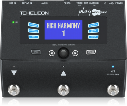 TC-Helicon VoiceLive Play Acoustic Vocal and Guitar Effects Pedal ...