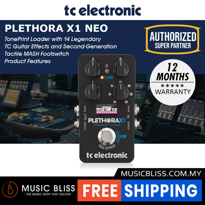 TC Electronic Plethora X1 Neo TonePrint Multi-effects Pedal - Black ...