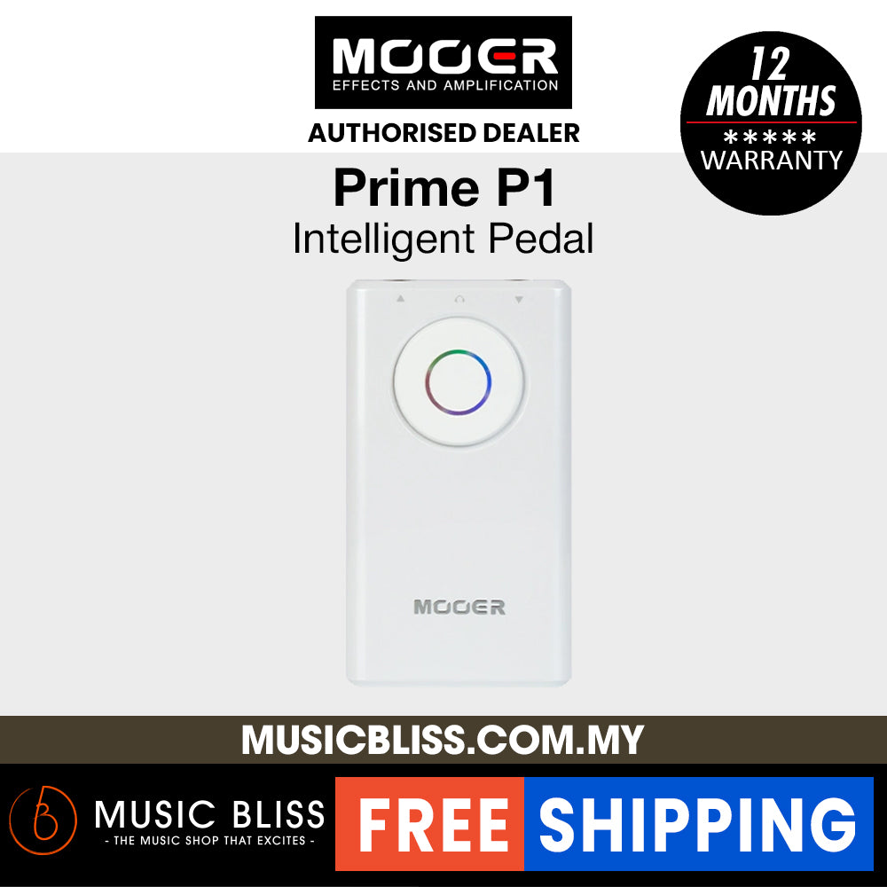 Mooer Prime P1 Intelligent Pedal - White | Music Bliss Malaysia