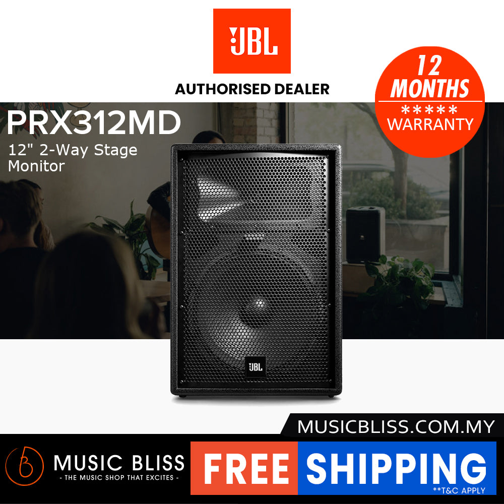 JBL PRX312MD 12" 2-Way Stage Monitor — Music Bliss Malaysia