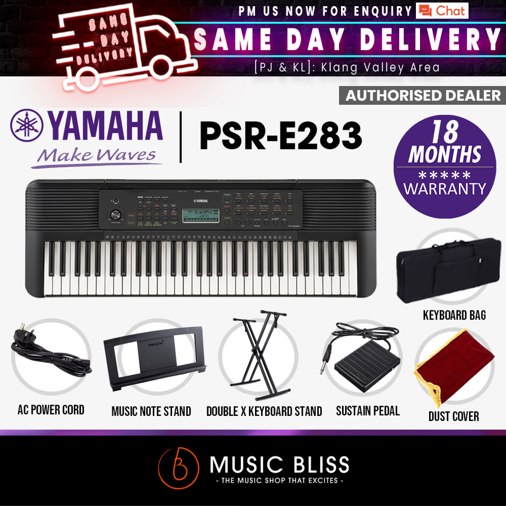 Yamaha Keyboards PSR-E283 61-Keys Portable Keyboard with Original ...