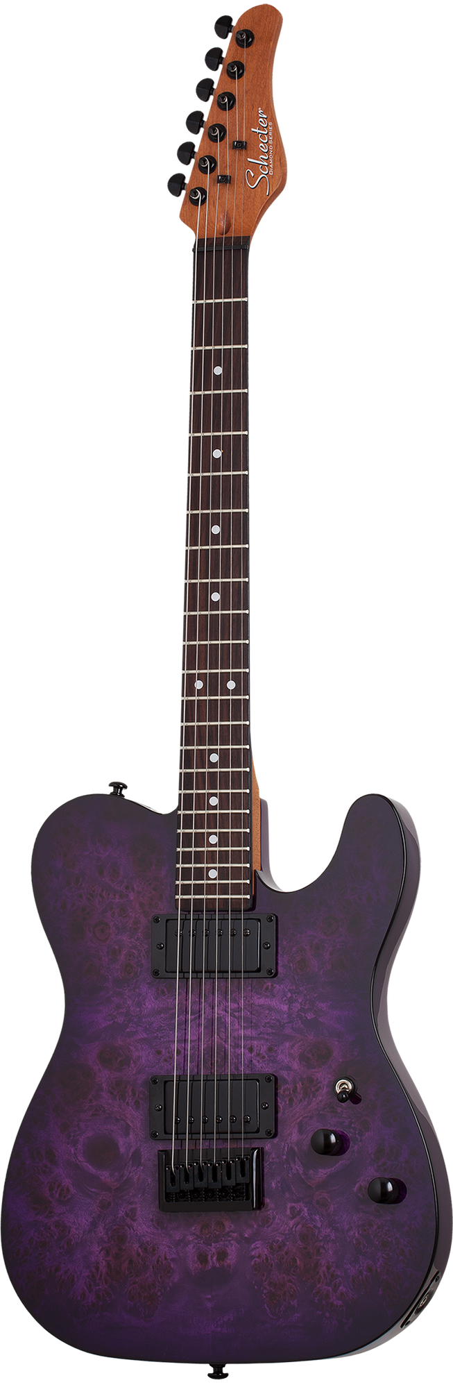 Schecter PT Standard Electric Guitar - Purple Burst Burl | Music Bliss ...