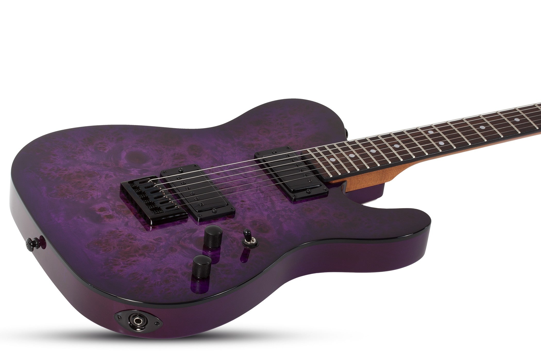 Schecter PT Standard Electric Guitar - Purple Burst Burl | Music Bliss ...