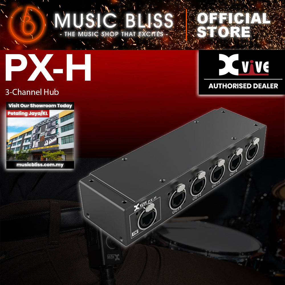 Xvive Audio PX-H Breakout Box For 5 PX-A Connections | Music Bliss Malaysia