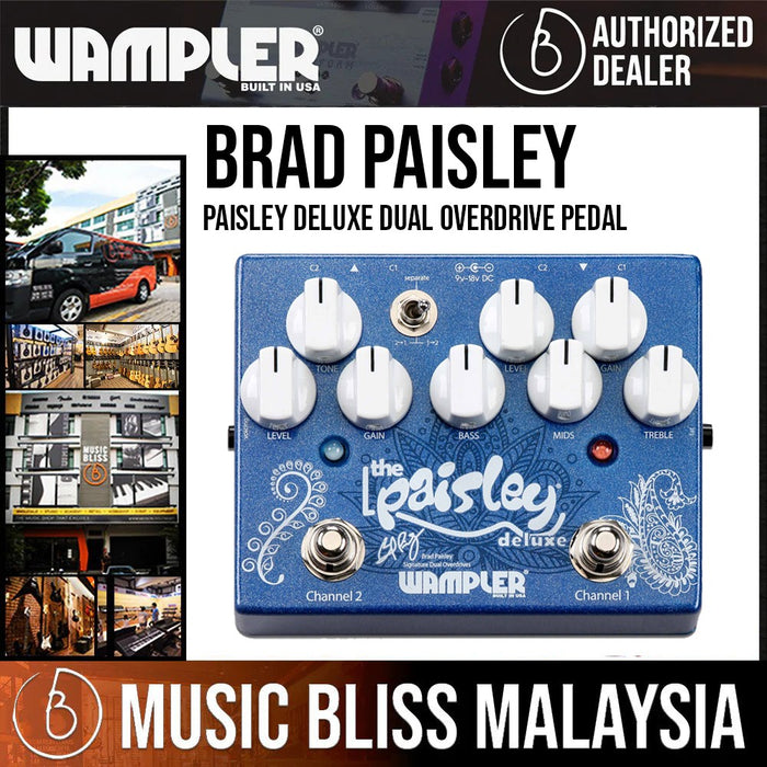 Wampler Paisley Drive Deluxe Overdrive Pedal | Music Bliss Malaysia
