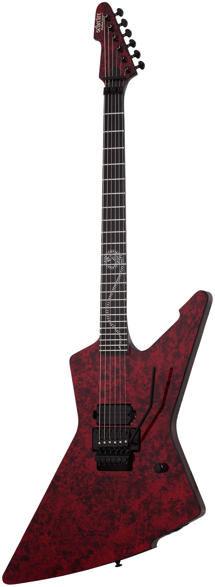 Schecter Patrick Kennison E-1 FR Apocrypha Electric Guitar - Red Reign | Music Bliss Malaysia