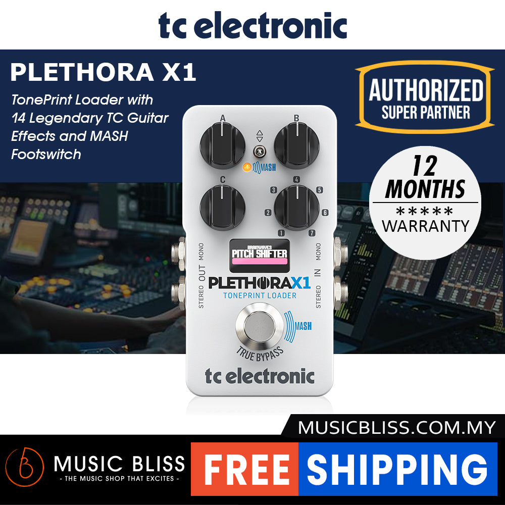 TC Electronic Plethora X1 TonePrint Multi-effects Pedal | Music Bliss ...