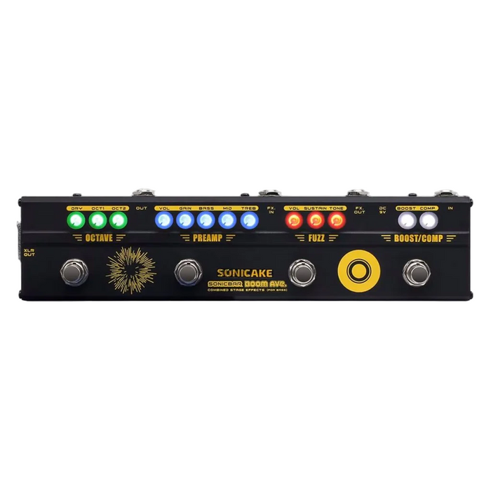 Sonicake QCE-40 Boom Ave. Brasil Bass Preamp DI Box Multi Effects ...