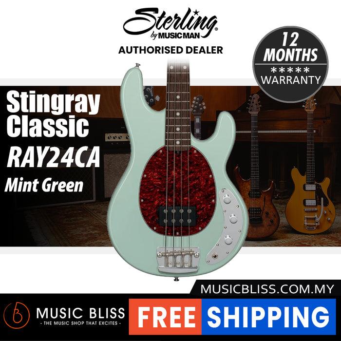 Sterling By Music Man StingRay Classic RAY24CA Bass Guitar - Mint Green ...