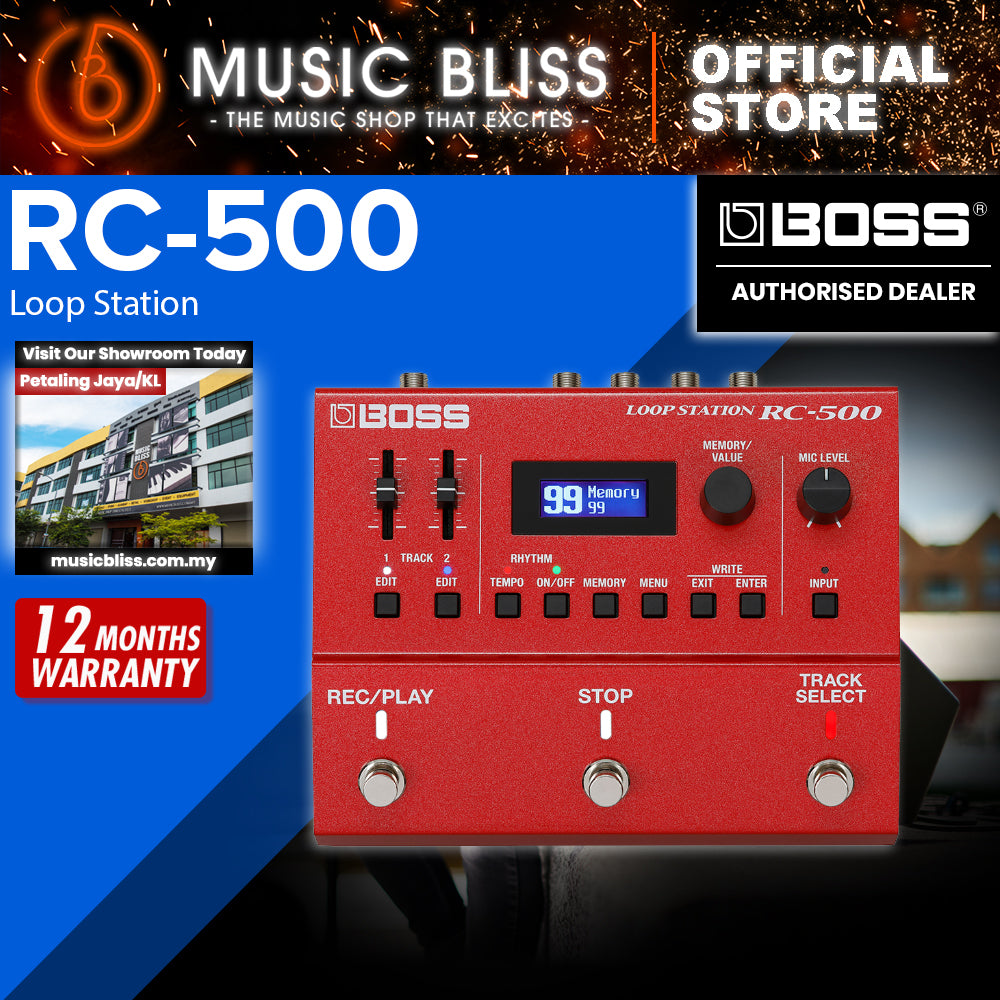 Boss RC-500 Loop Station Compact Phrase Recorder Pedal (RC500) | Music ...