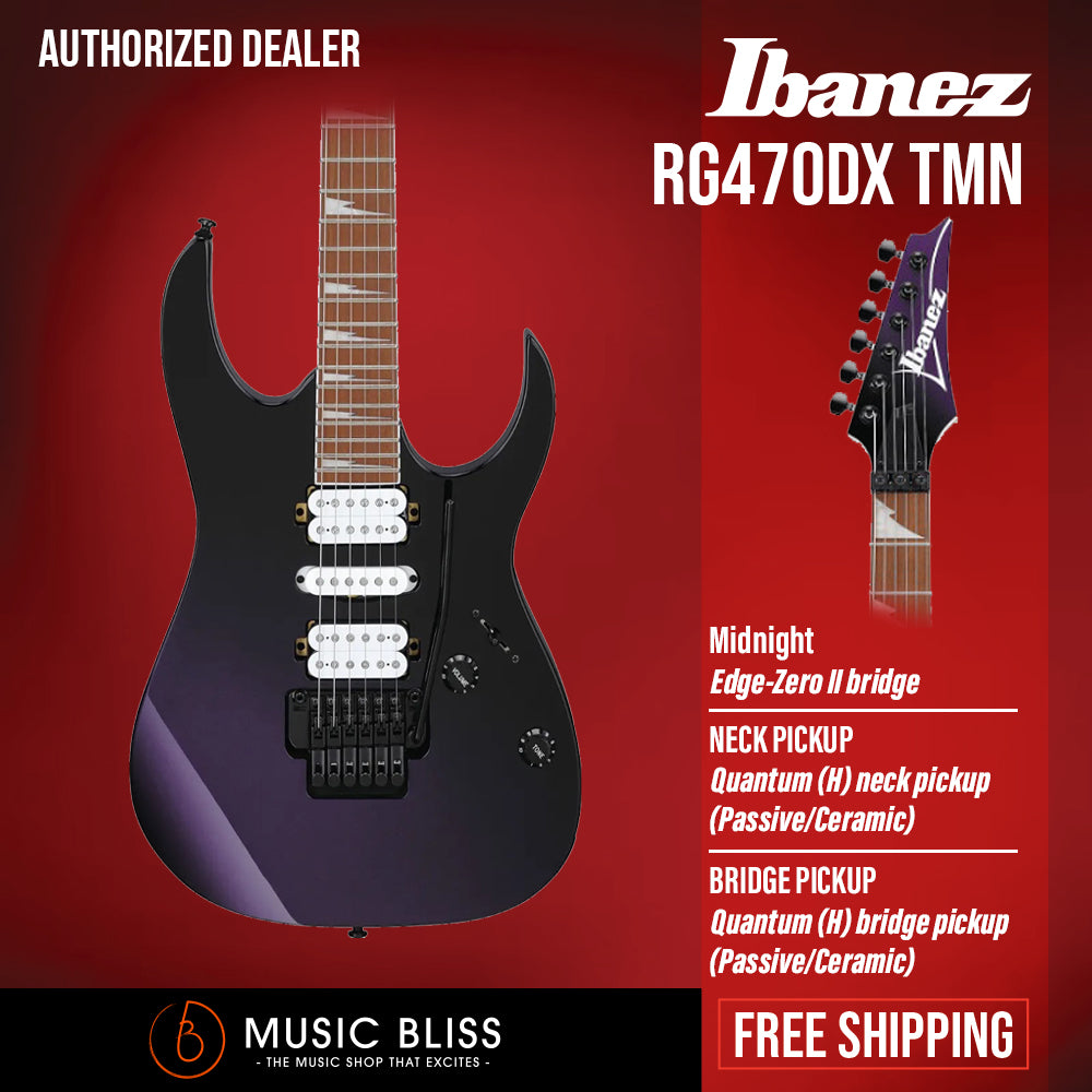 Ibanez RG470DX Electric Guitar - Midnight (RG470DX-TMN) | Music Bliss ...