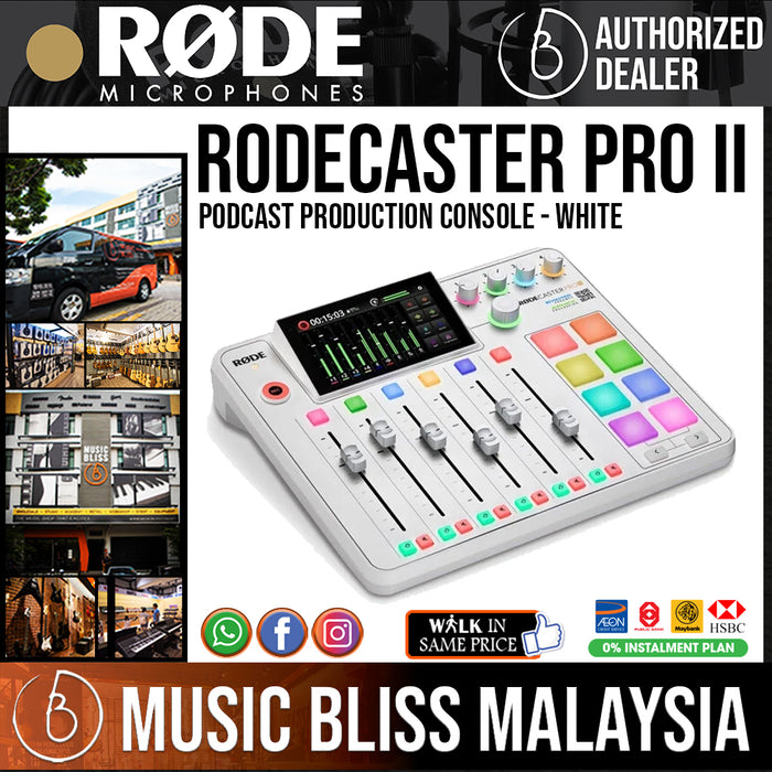 Rode RodeCaster Pro II All-in-One Production Solution for Podcasting ...