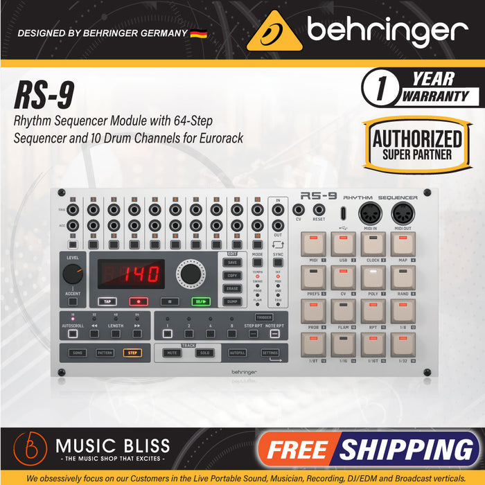 Behringer RS-9 Rhythm Sequencer Eurorack Module | Music Bliss Malaysia