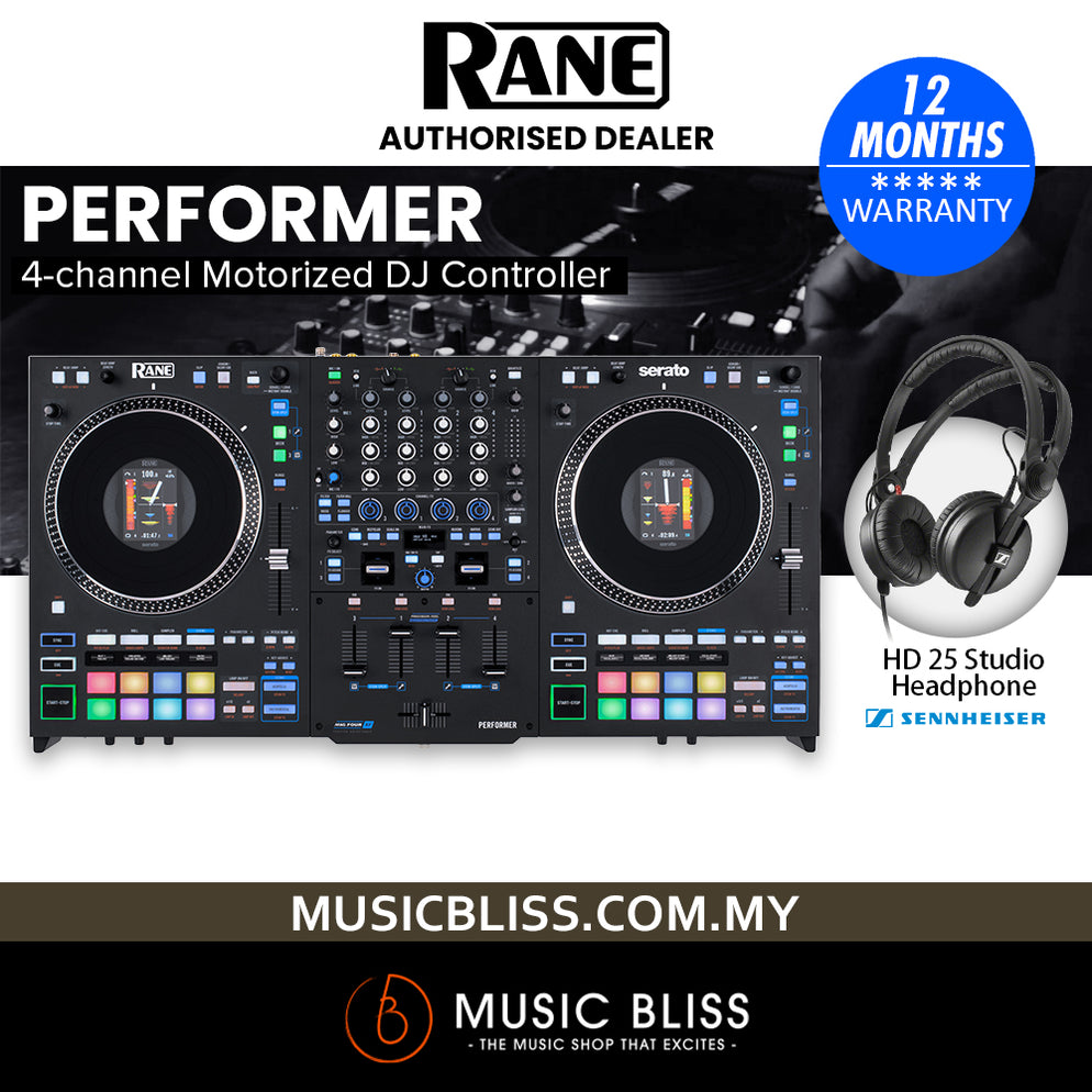 Rane Performer 4 Channel Stems DJ Controller - 7" Jog Wheels with 3.5 ...