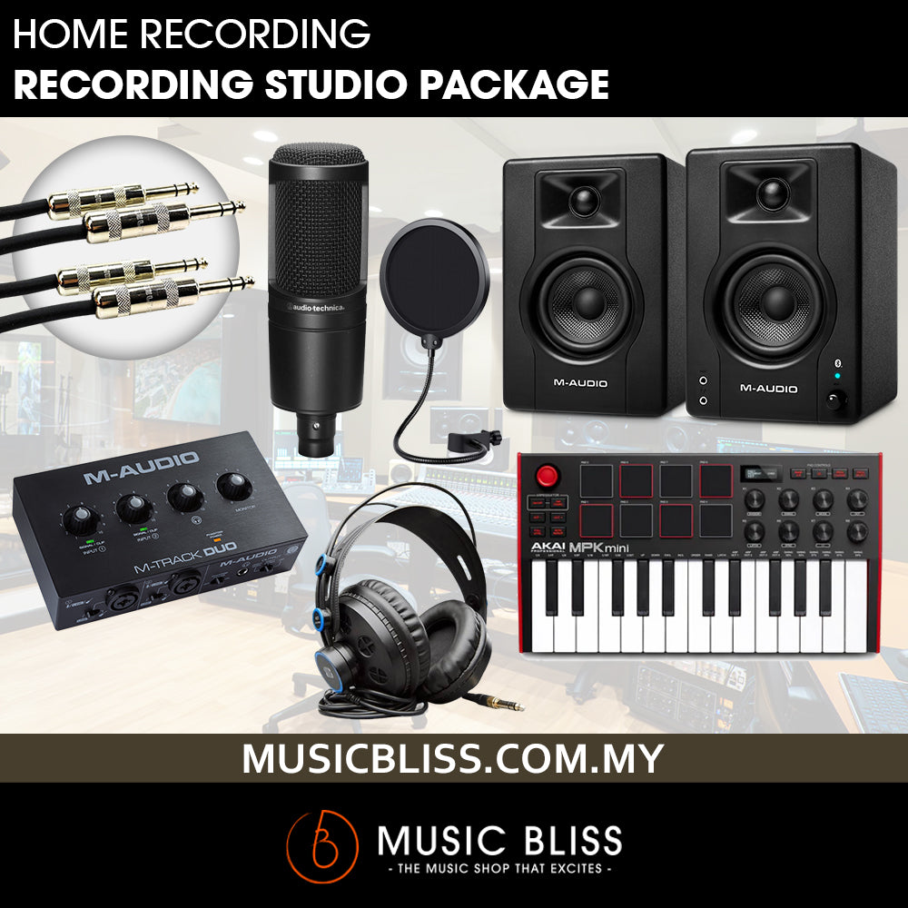 BEST HOME RECORDING STUDIO STARTER PACK BUNDLE PACKAGE | Music Bliss ...
