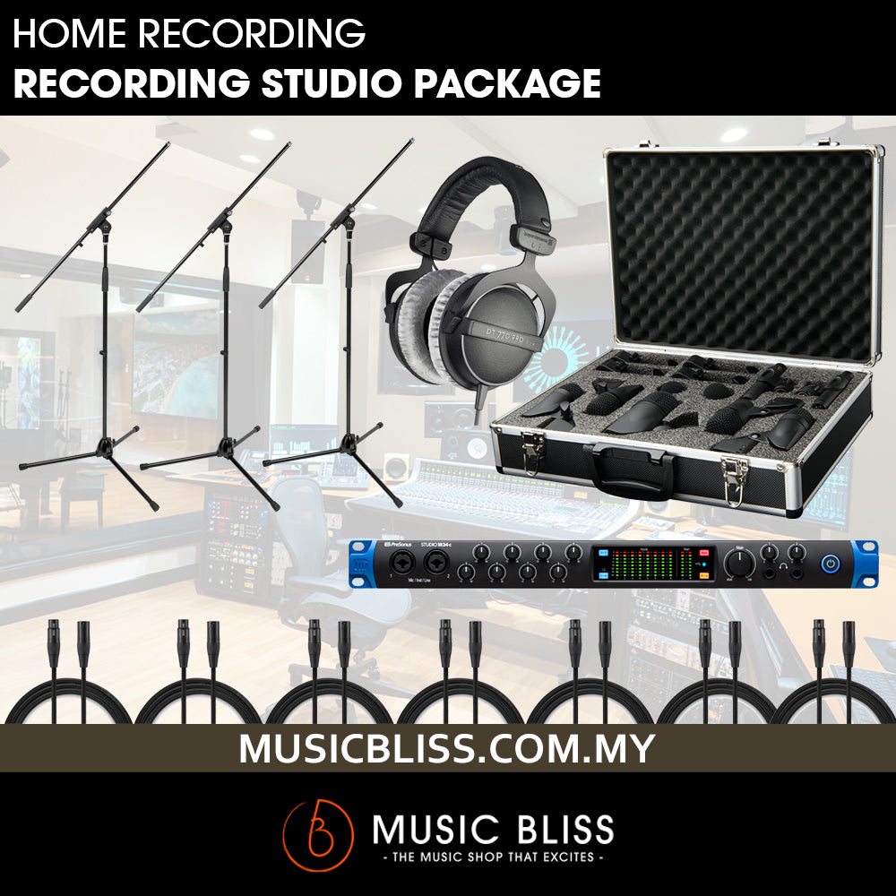 BEST VALUE ACOUSTIC DRUM RECORDING BUNDLE PACKAGE | Music Bliss Malaysia