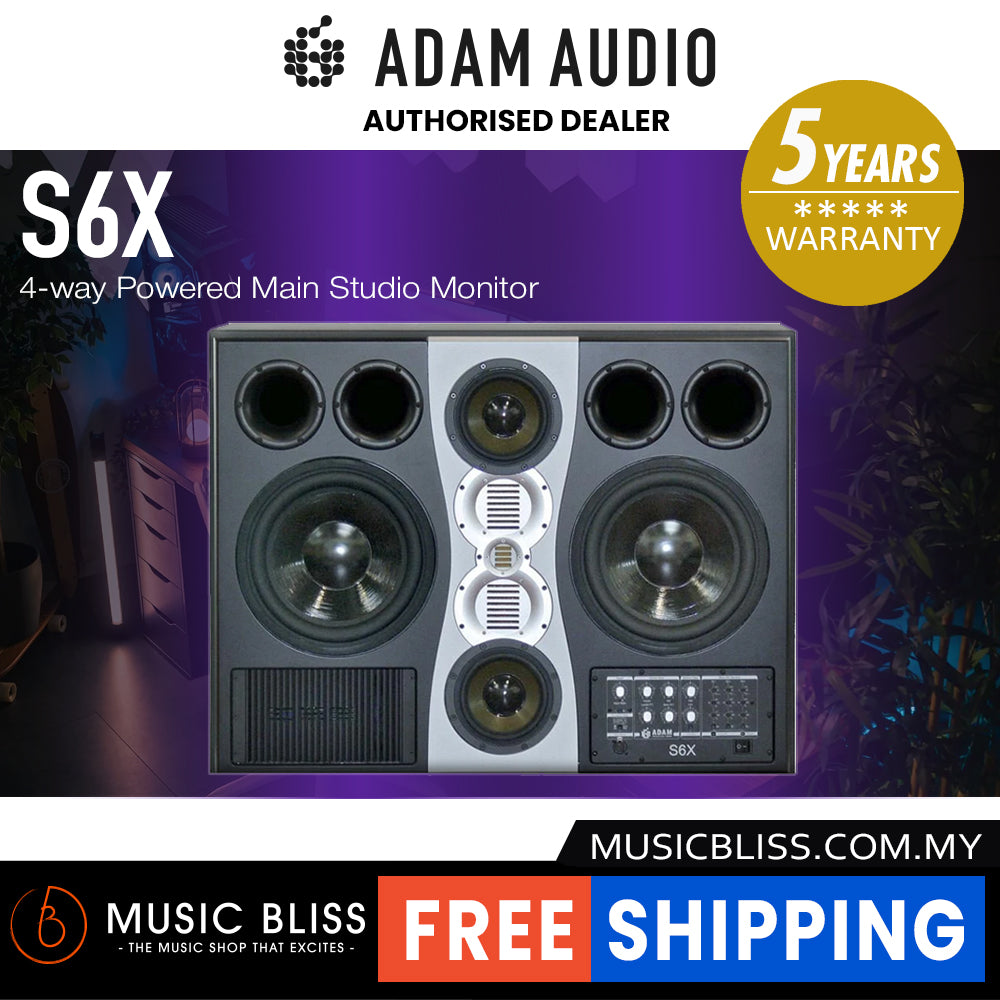 ADAM Audio S6X 4-way Powered Main Studio Monitor (S6-X / S-6X) | Music ...
