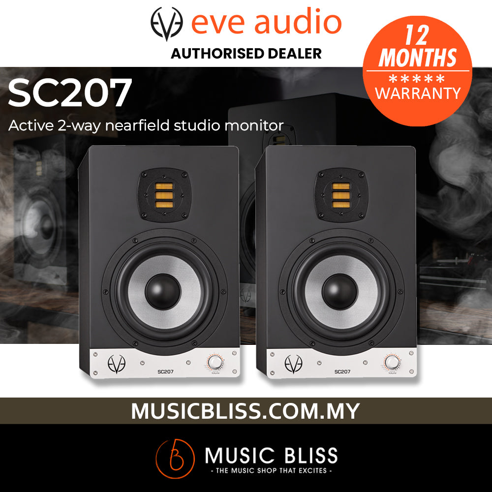 EVE Audio SC207 2-way 7" Nearfield Active Studio Monitor - Pair | Music ...