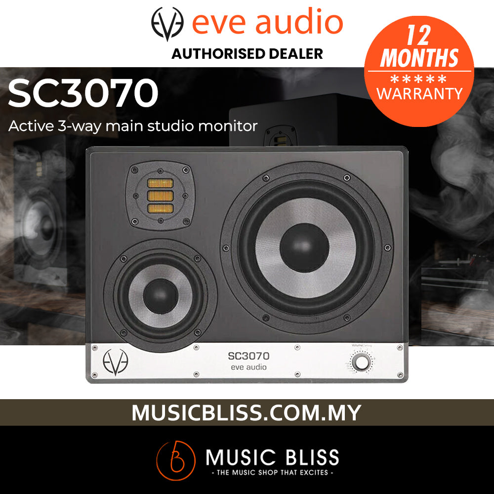 EVE Audio SC3070 3-way 7" Nearfield/Midfield Active Studio Monitor ...