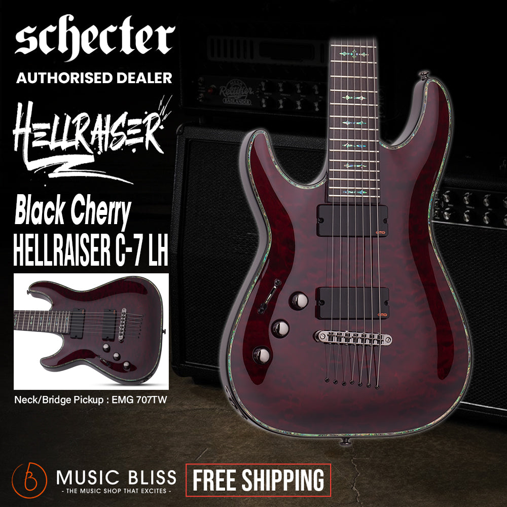Schecter Hellraiser C-8 Electric Guitar - Black Cherry | Music Bliss ...