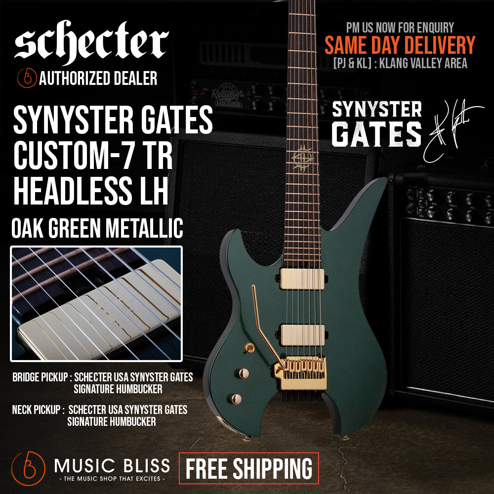 Schecter Synyster Gates Custom-7 TR Signature Headless Left-handed ...