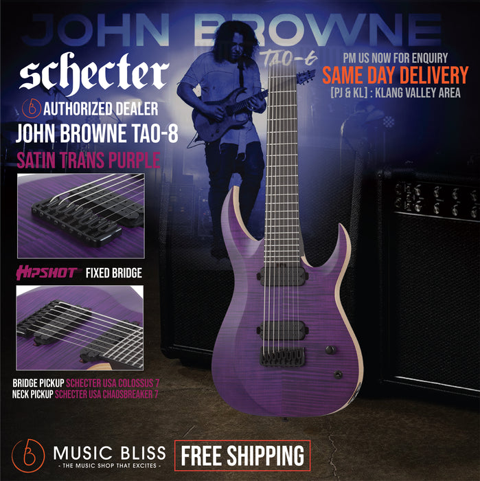 Schecter John Browne Tao-8 Signature 8-string Electric Guitar - Satin ...