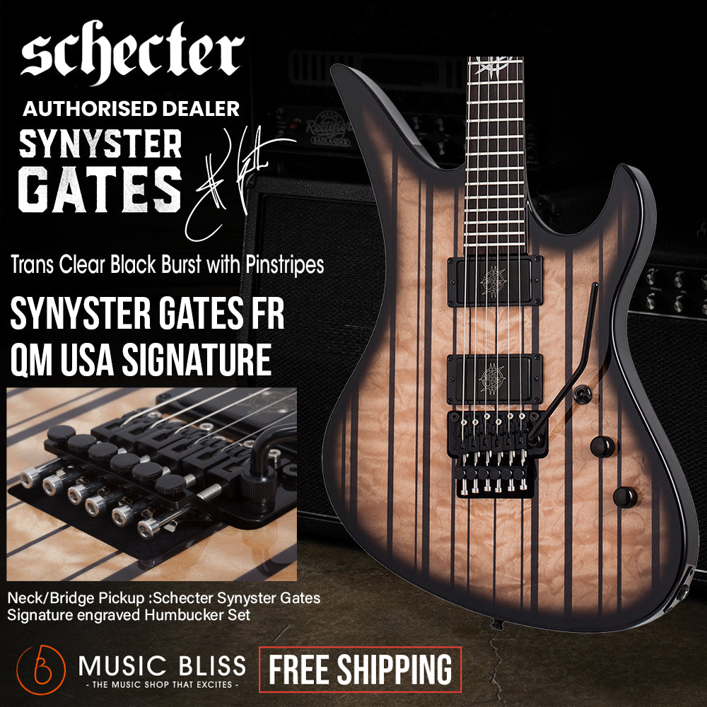Schecter Synyster Gates FR QM USA Signature Electric Guitar - Trans ...