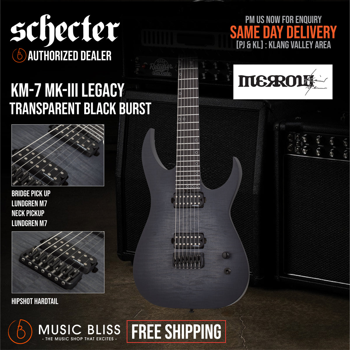 Schecter Keith Merrow KM-7 MK-III Legacy 7-string Electric Guitar ...