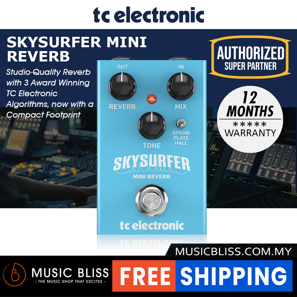 TC Electronic Skysurfer Mini Reverb Pedal | Music Bliss Malaysia