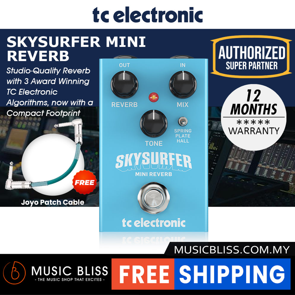 TC Electronic Skysurfer Mini Reverb Pedal | Music Bliss Malaysia