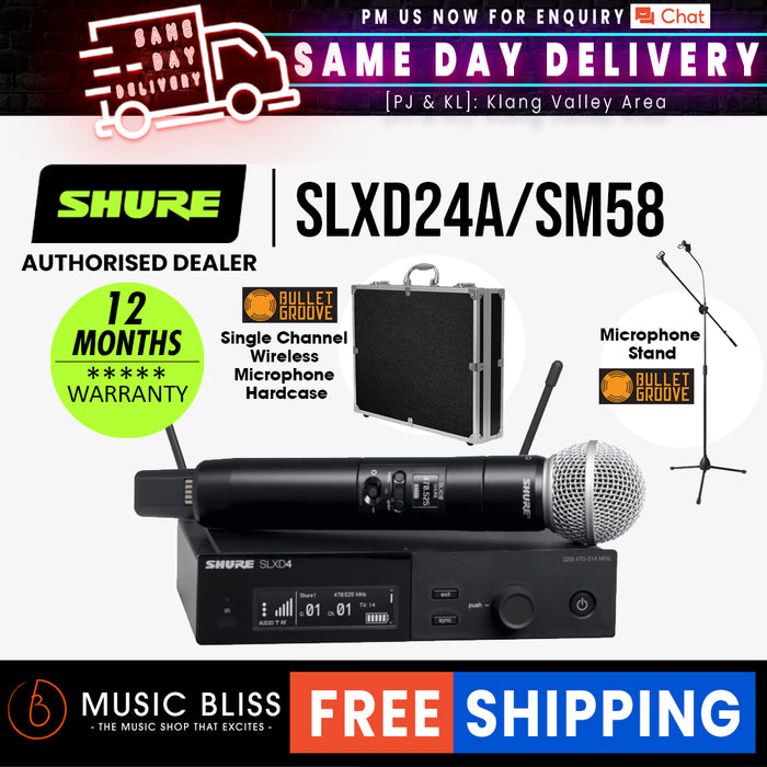 Shure SLXD24/SM58 Wireless System with SM58 Handheld Transmitter ...