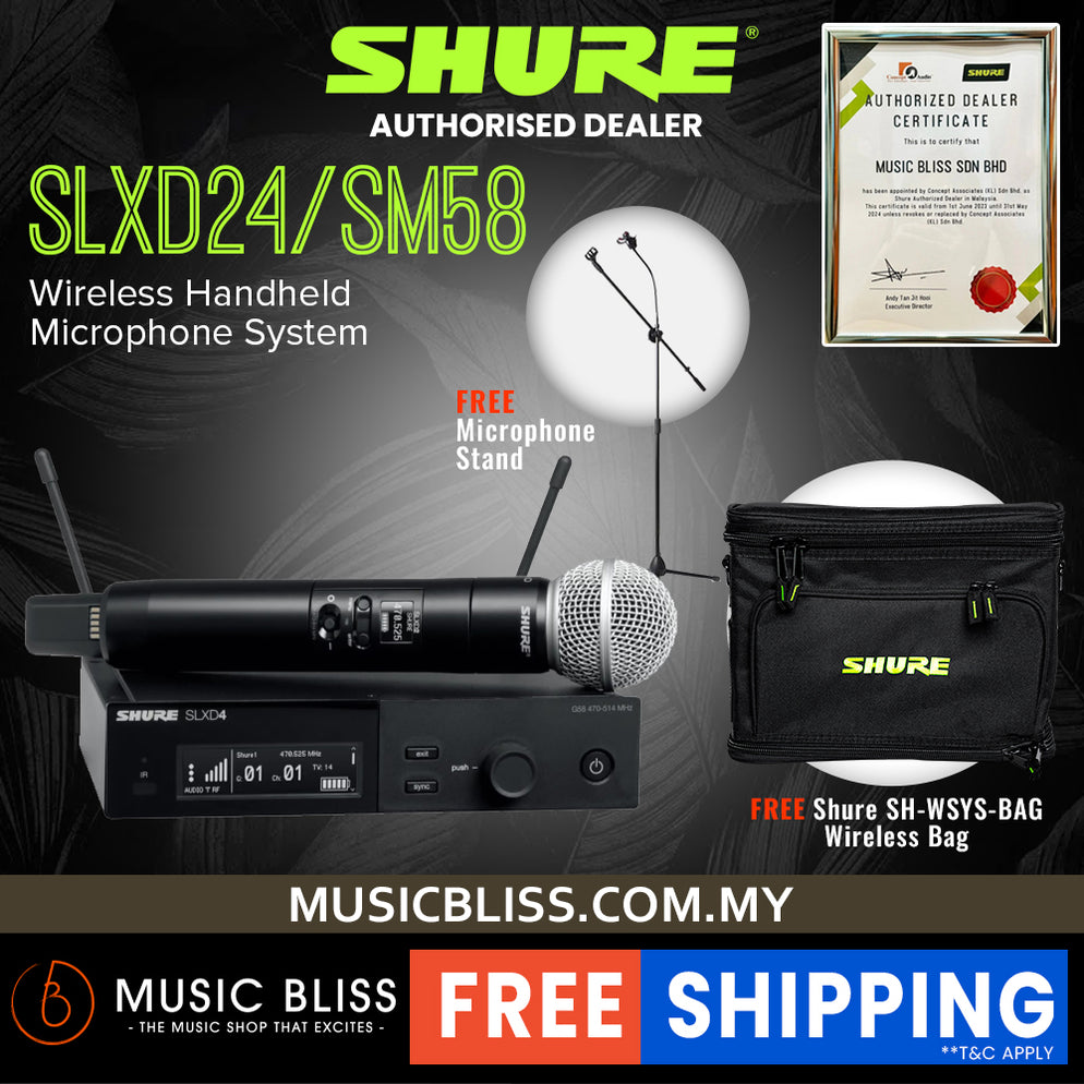 Shure SLXD24/SM58 Wireless System with SM58 Handheld Transmitter ...