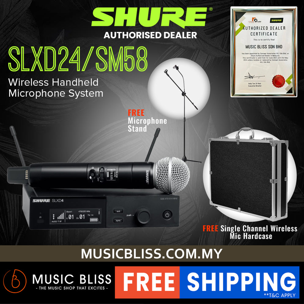 Shure SLXD24/SM58 Wireless System with SM58 Handheld Transmitter ...