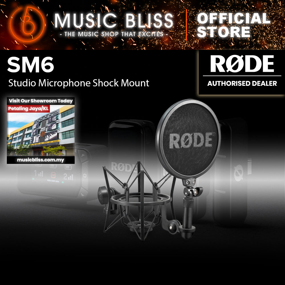 Rode SM6 Shockmount with Detachable Pop Filter (SM-6) | Music Bliss ...