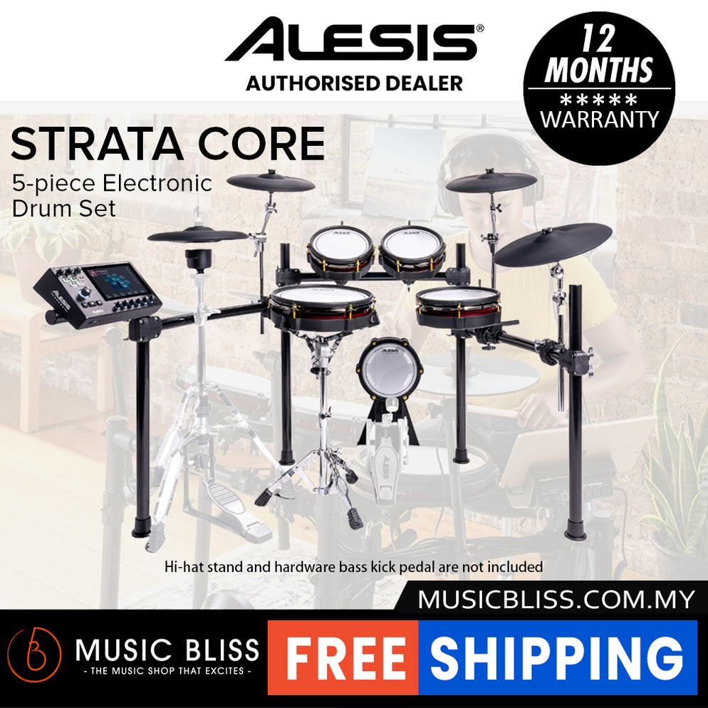 Alesis Strata Core 5-piece Electronic Drum Set | Music Bliss Malaysia