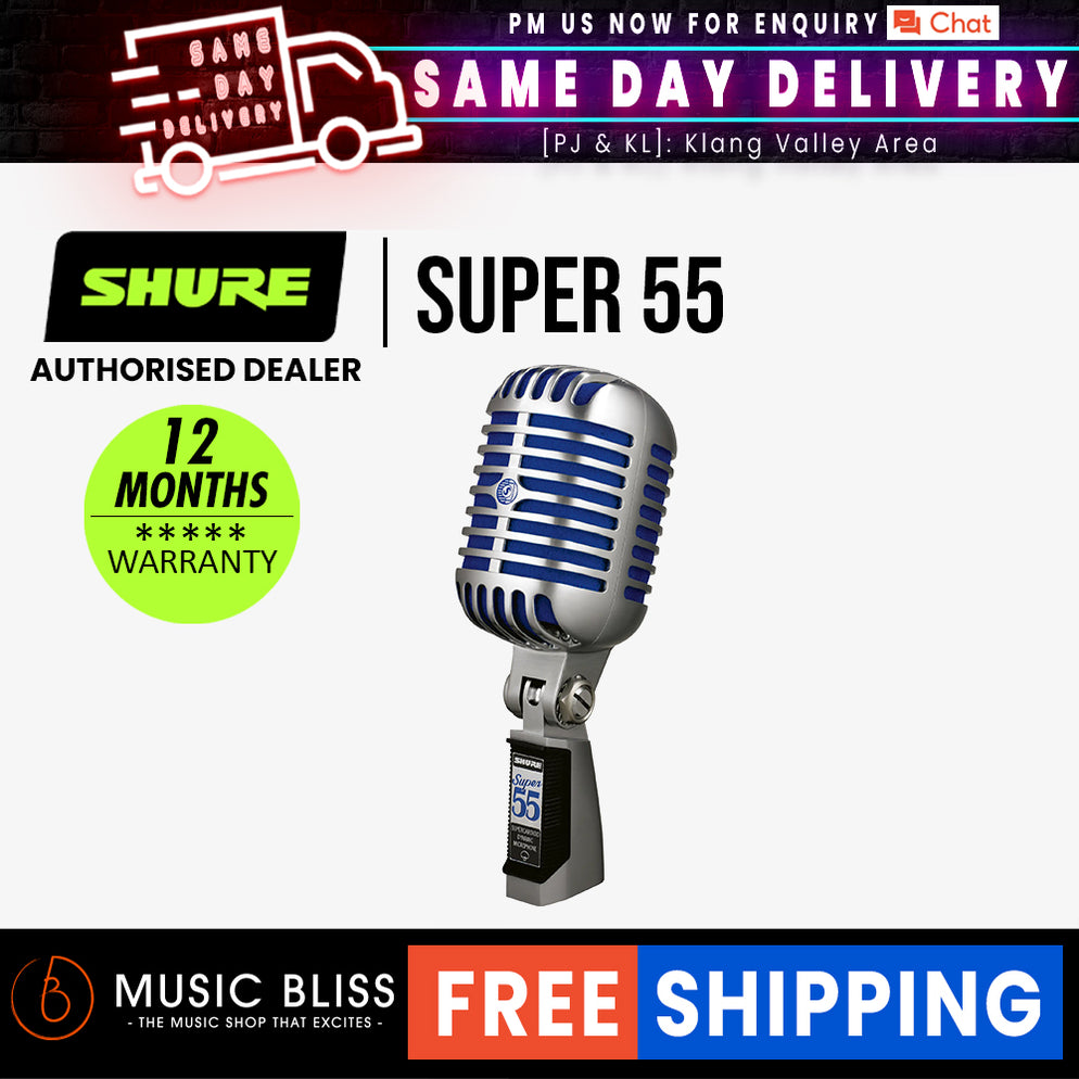 Shure Super 55 Dynamic Microphone | Music Bliss Malaysia