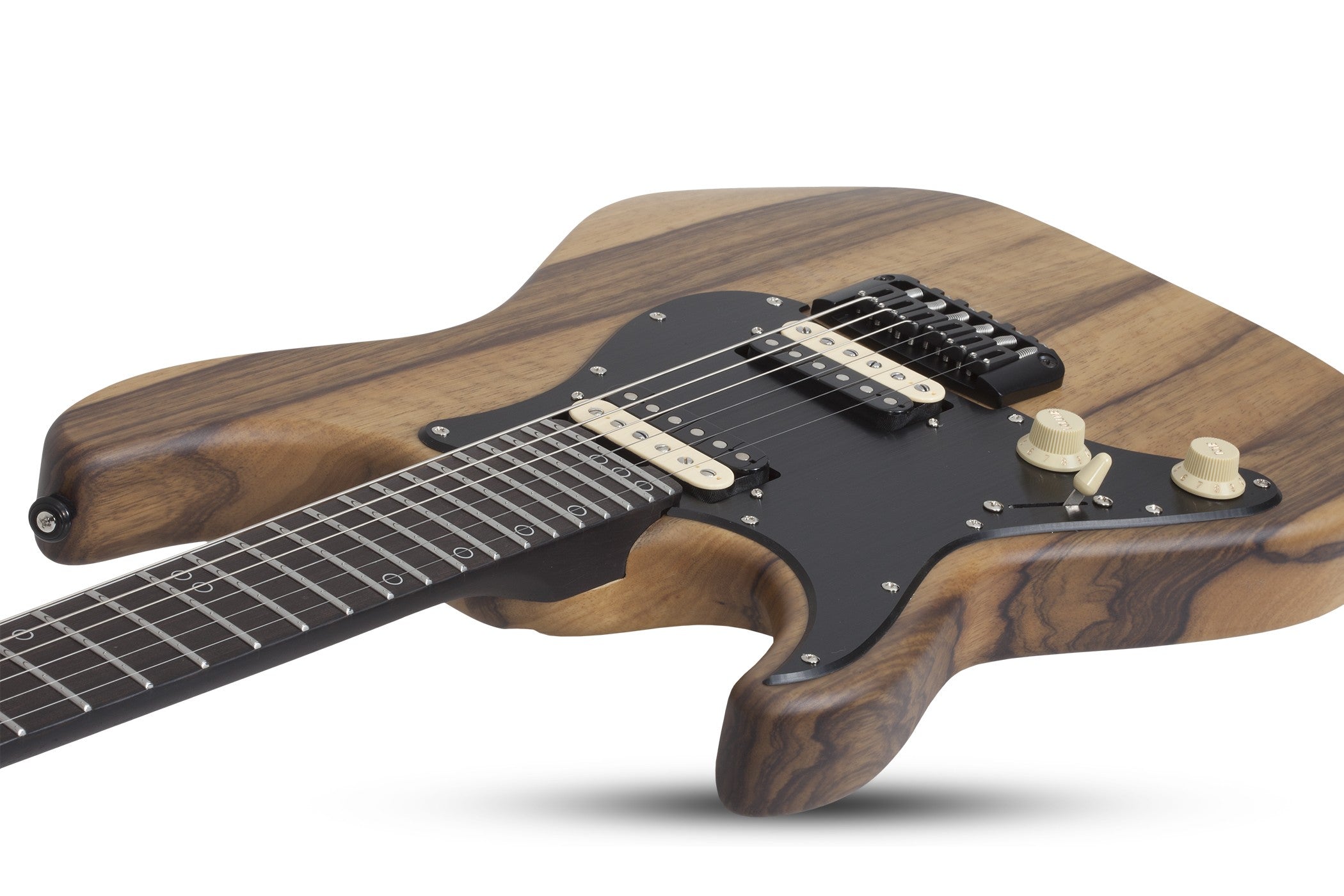 Schecter Svss Exotic HT Black Limba Left-Handed Electric Guitar - Black ...