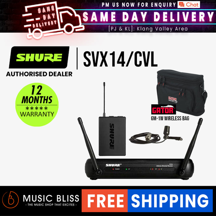 Shure SVX14/CVL Wireless Presenter System , SVX4 Diversity Receiver ...