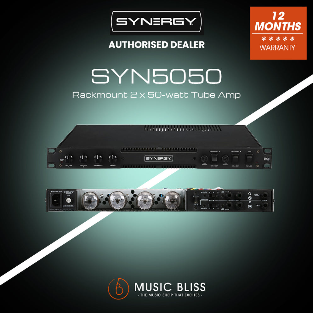 Synergy SYN-5050 Rackmount 2 x 50-watt Tube Amp | Music Bliss Malaysia