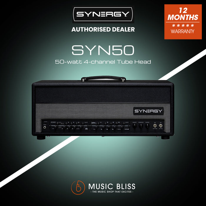 Synergy SYN-50 50-watt 4-channel Tube Head | Music Bliss Malaysia