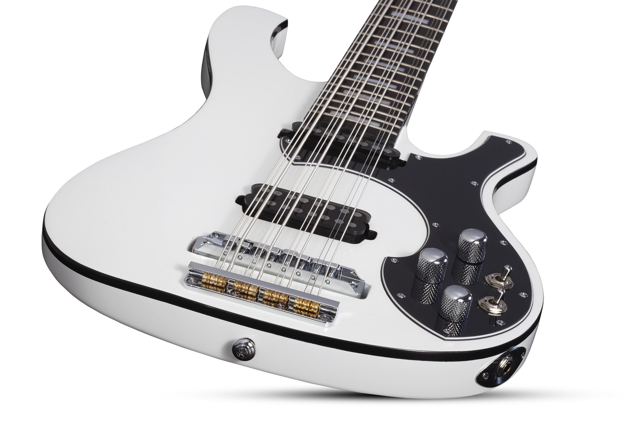 Schecter Stargazer-12 Electric Bass Guitar - Gloss White | Music Bliss Malaysia