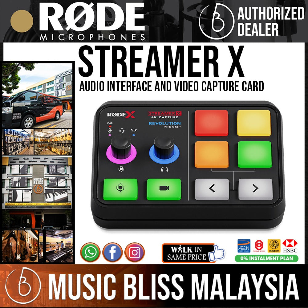 Rode Streamer X Audio Interface and Video Capture Card | Music Bliss ...
