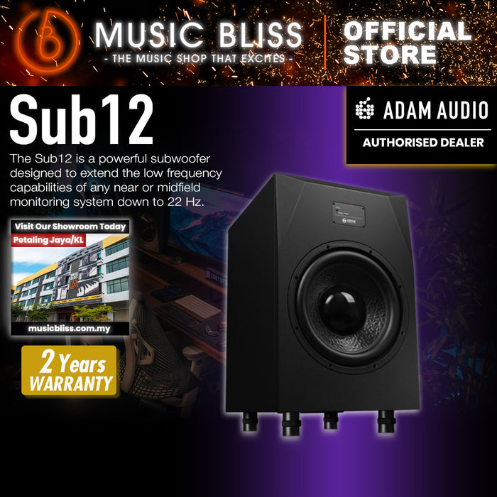 ADAM Audio Sub12 12 inch Powered Studio Subwoofer (Sub-12) | Music ...